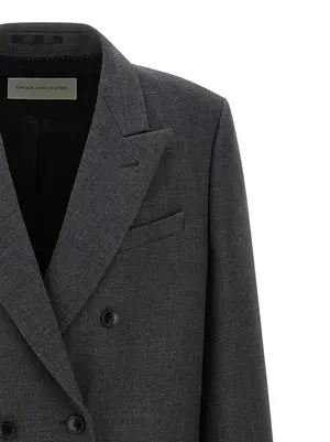 Dries Van Noten Long Sleeve Double-breasted Coat
