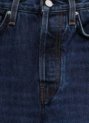TOTEME High-waisted Straight Leg Jeans With Logo Patch