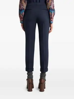 Etro Cropped Tailored Trousers - Black