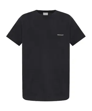 Isabel Marant Étoile Zafferh Logo T-shirt - Black