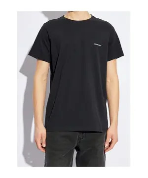 Isabel Marant Étoile Zafferh Logo T-shirt - Black