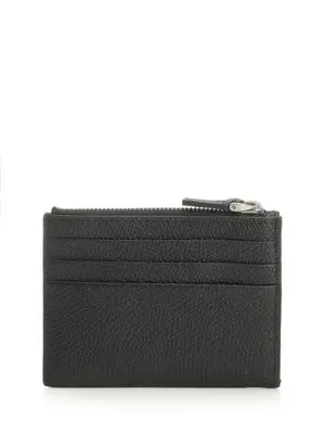 Valentino Garavani Vlogo Signature Zip-up Wallet - Black