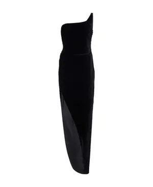 Alessandra Rich One-shoulder Gown With Split Detail
