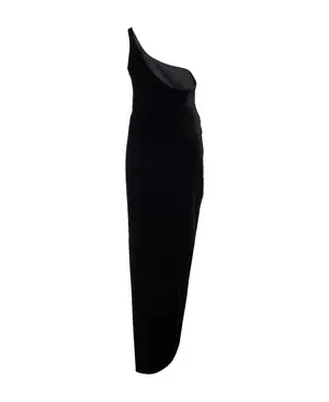 Alessandra Rich One-shoulder Gown With Split Detail
