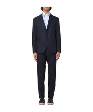 Tagliatore Long-sleeved Suit - Black
