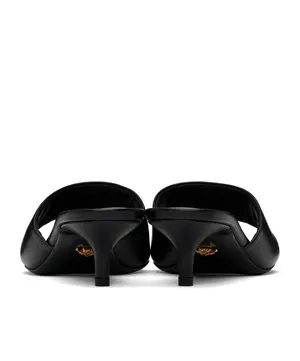 Versace Alia High Heel Open Toe Sandals With Medusa Hardware