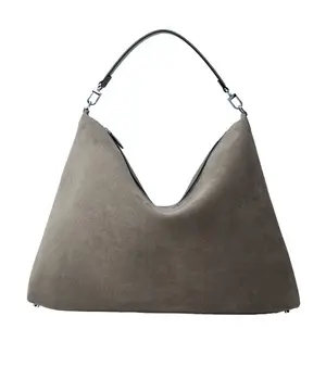 TOTEME Bevel Slouch Shoulder Bag - Gray