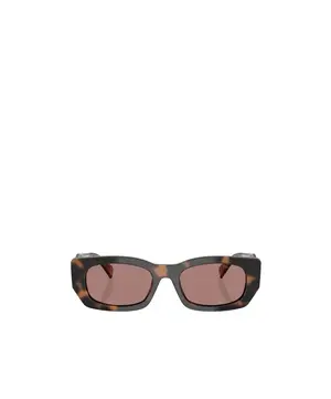 Prada Rectangular Frame Sunglasses - Brown