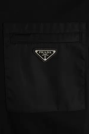 Prada Logo Patch Pocket T-shirt - Black