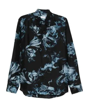Dries Van Noten Floral Printed Buttoned Shirt