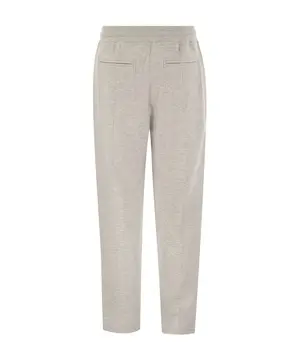Brunello Cucinelli Drawstring Fleece Trousers - Grey