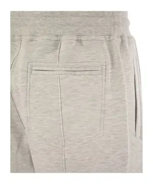 Brunello Cucinelli Drawstring Fleece Trousers - Grey