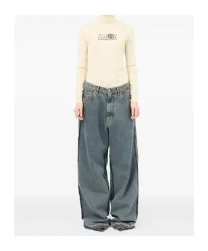 MAISON MARGIELA Wide-leg Paneled Jeans