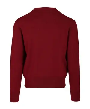 AMI Paris De Coeur Embroidered Crewneck Jumper