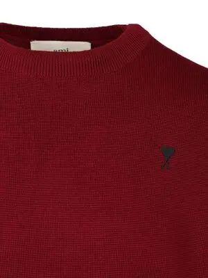 AMI Paris De Coeur Embroidered Crewneck Jumper