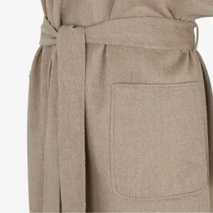 Fendi Short Sleeved V-neck Belted Coat