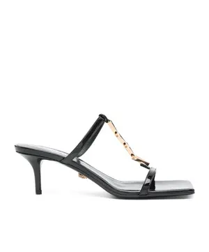 Versace Open-toe Sandals With Logo Detail