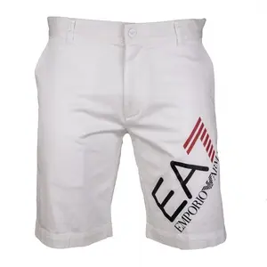 EA7 Belt-loop Shorts With Logo Detail