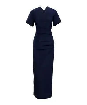 Proenza Schouler Sidney V-neck Short-sleeve Maxi Dress