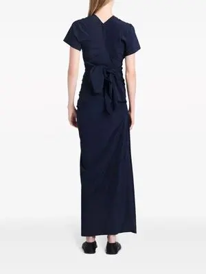 Proenza Schouler Sidney V-neck Short-sleeve Maxi Dress