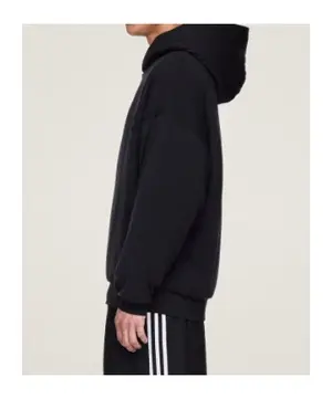 Y3 Padded Hoodie With Ribbed Trim