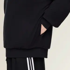 Y3 Padded Hoodie With Ribbed Trim