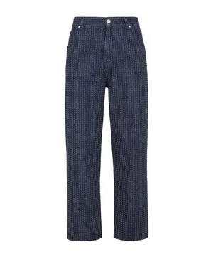 Topstitched Jeans For Men