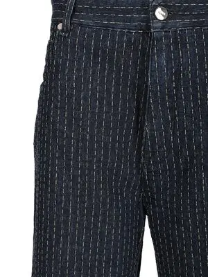 Fendi Straight-leg Topstitched Long Jeans