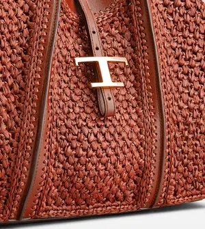 TOD'S Raffia Shoulder Bag