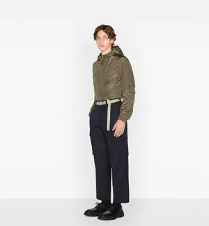 Dior Embroidered Logo Hooded Jacket