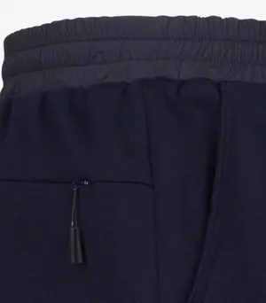 Sease Drawstring Tapered Leg Trousers With Zippered Pockets - Black