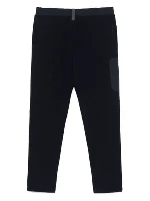 Sease Drawstring Tapered Leg Trousers With Zippered Pockets - Black