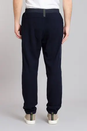 Sease Drawstring Tapered Leg Trousers With Zippered Pockets - Black