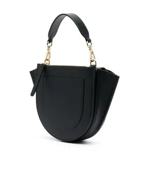 WANDLER Mini Hortensia Leather Tote Bag - Black