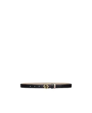 Fendi Ff Diamonds Reversible Belt - Black