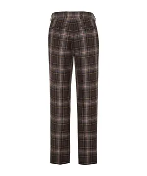 Fendi Tartan Tapered Leg Trousers