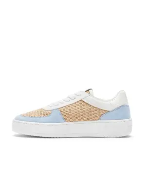 STUART WEITZMAN Courtside Logo Sneakers - White