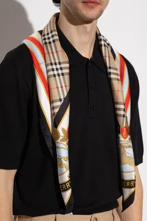 Burberry Check Pattern Square Scarf