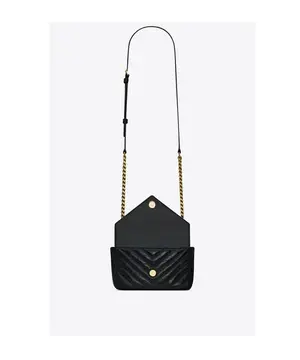 Saint Laurent College Mini Chain Bag - Black