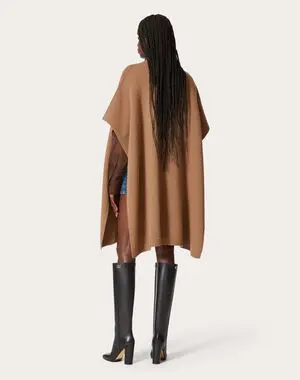 Valentino Garavani V-neck Chain Knitted Cape