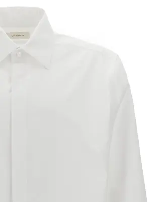 Saint Laurent Cassandre Buttoned Straight Hem Shirt