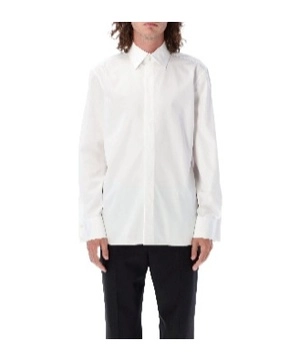 Saint Laurent Cassandre Buttoned Straight Hem Shirt