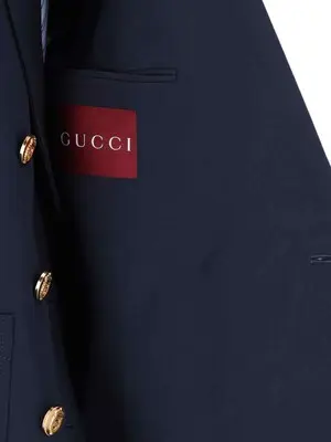 Gucci Double-breasted Jacket With Gold-tone Buttons