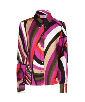 Emilio Pucci Iride Printed Long-sleeved Shirt