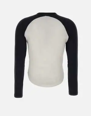 COURREGES Logo Embroidered Long-sleeve T-shirt