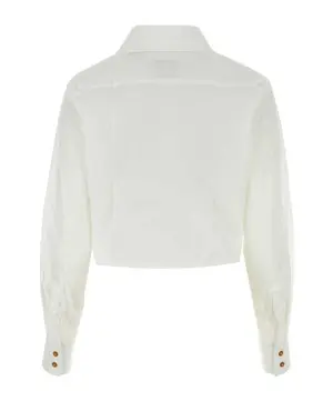 VIVIENNE WESTWOOD Cropped Shirt With Lapels - White