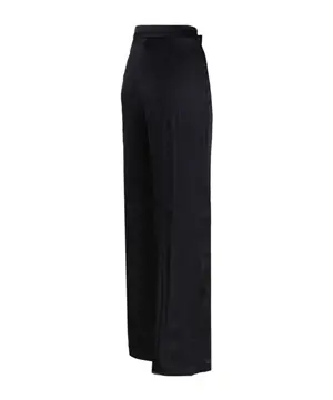 Michael Kors Georgette Pleated Wide-leg Trousers