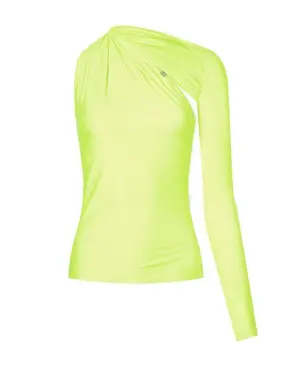 1017 Alyx 9sm Logo Single-sleeve Long-sleeve T-shirt - Yellow