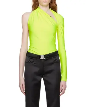 1017 Alyx 9sm Logo Single-sleeve Long-sleeve T-shirt - Yellow