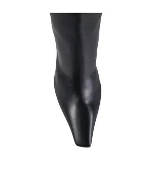 Amina Muaddi Pointed Toe Stiletto Heel Zip-up Boots